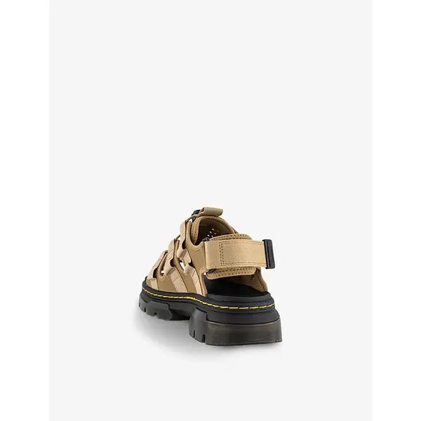Dr. Martens Jericho Toggle-Lace Leather Sandals In Savannah Tan